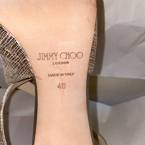 Jimmy Choo | Shoes | Nib Jimmy Choo Emily Gold Sandal 4 | Poshmark